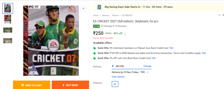 EA Sports Cricket 2007 Original and Full version PC Game ...