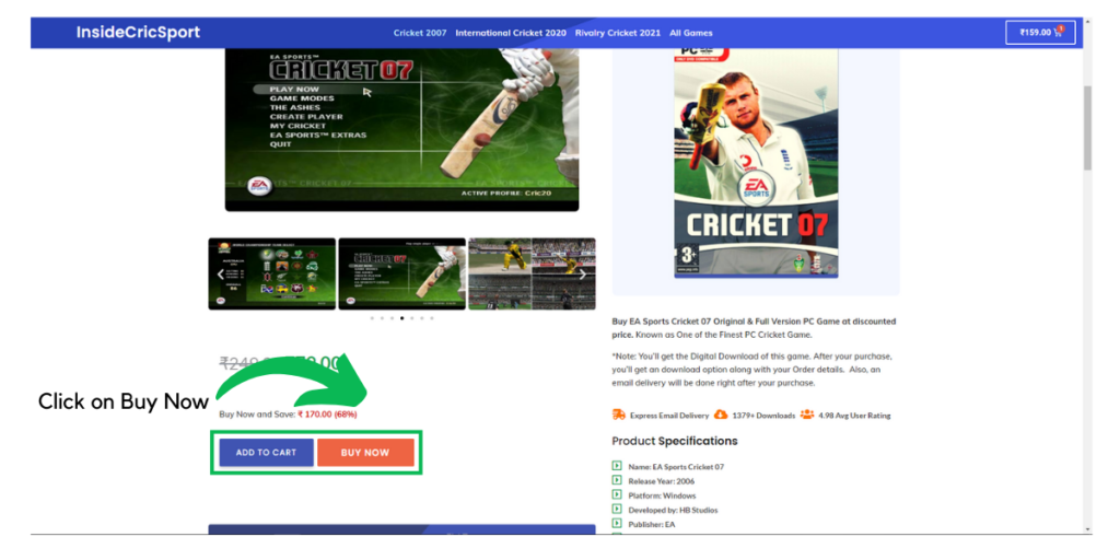 Cricket 07 for Windows 10 | Download, Install & Fix Errors in Windows 10
